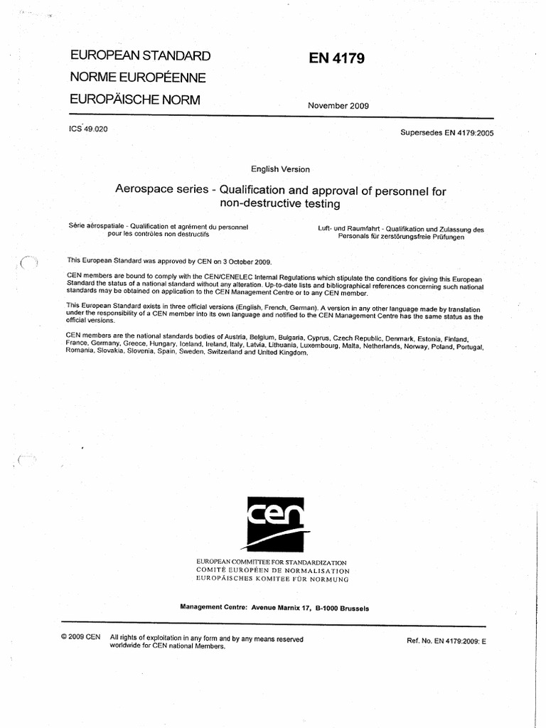 EN 4179-2009 - Engl PDF | PDF