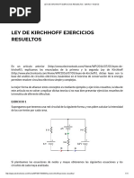 Ejercicios Resueltos Ley de Kirchhoff | PDF | Resistencia Eléctrica y Conductancia ...