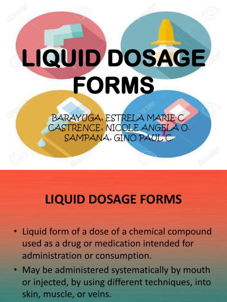 Liquid Dosage Forms | PDF | Solution | Ethanol