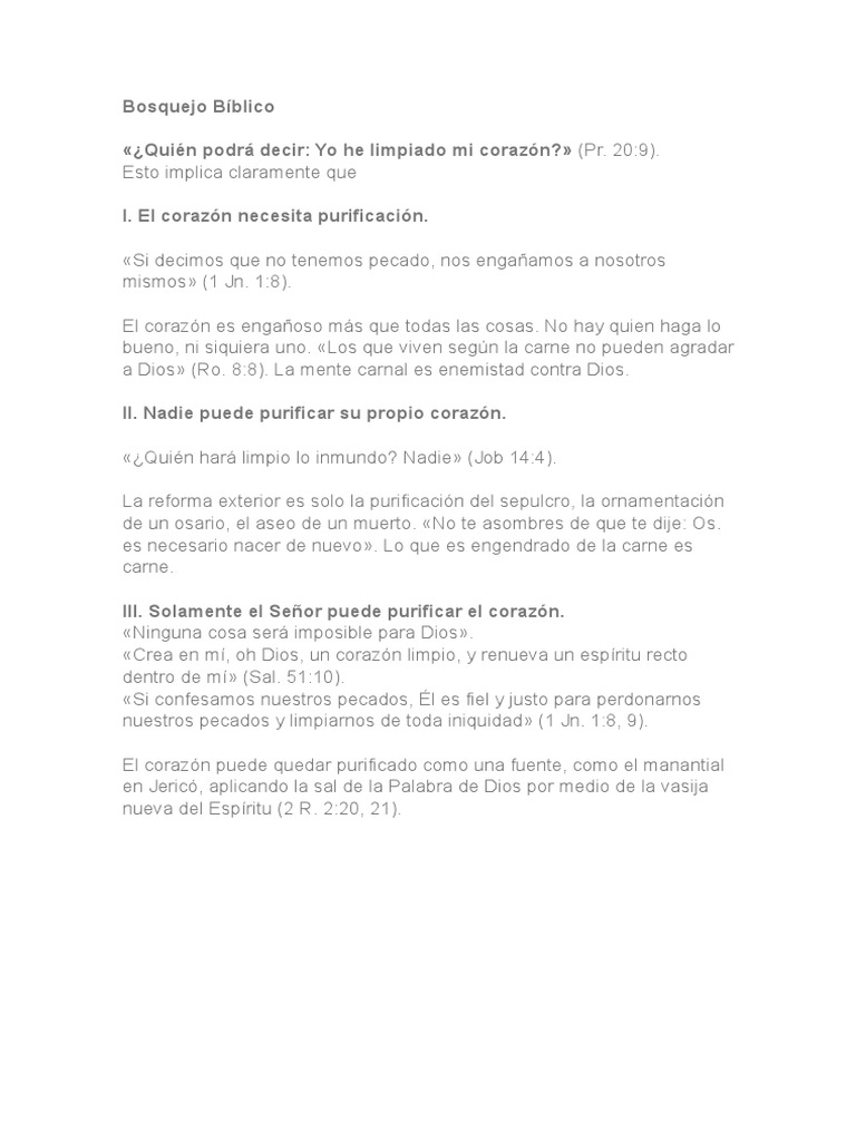 Bosquejo Bíblico | Creencia religiosa y doctrina | Teología