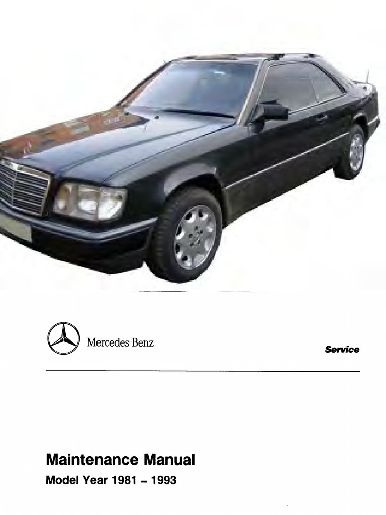 (MERCEDES BENZ) Manual de Taller Mercedes Benz Modelos 1981-1993 | PDF