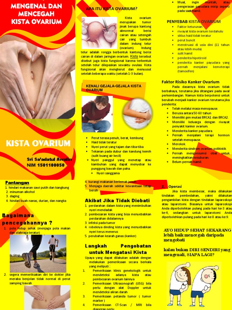 Kista Ovarium: Gejala dan Penanganan | PDF