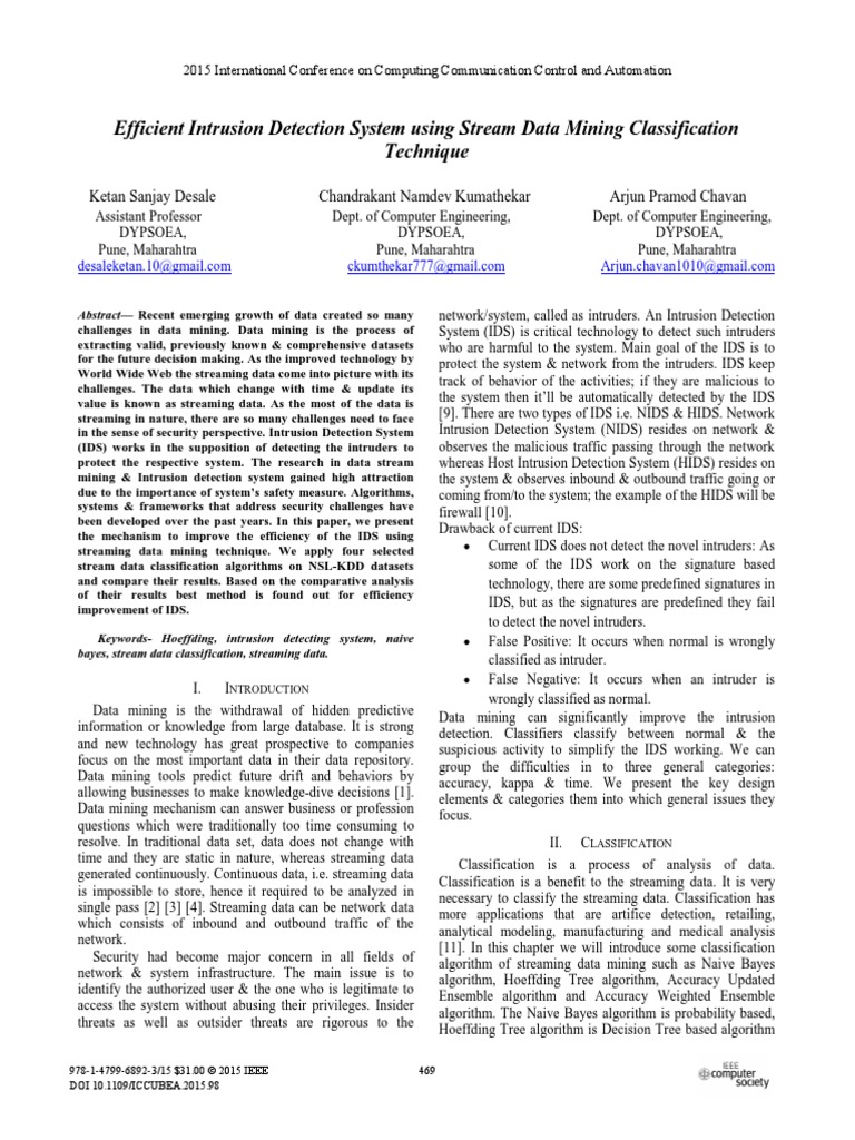 Desale Classification IDS | PDF | Statistical Classification | Data Mining