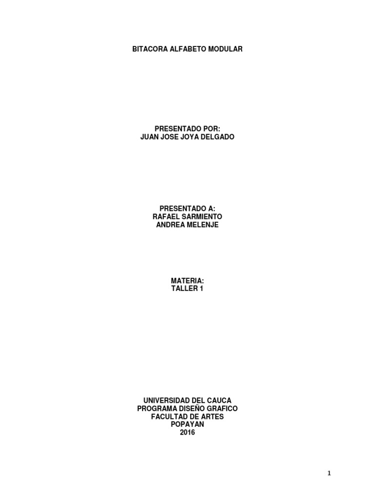 Bitacora Alfabeto Modular | PDF | Tipografía | Diseño