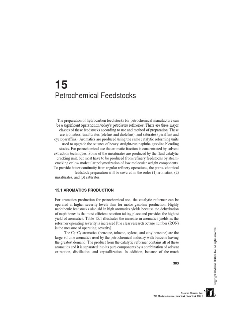 Petrochemical Feedstock | Download Free PDF | Cracking (Chemistry ...