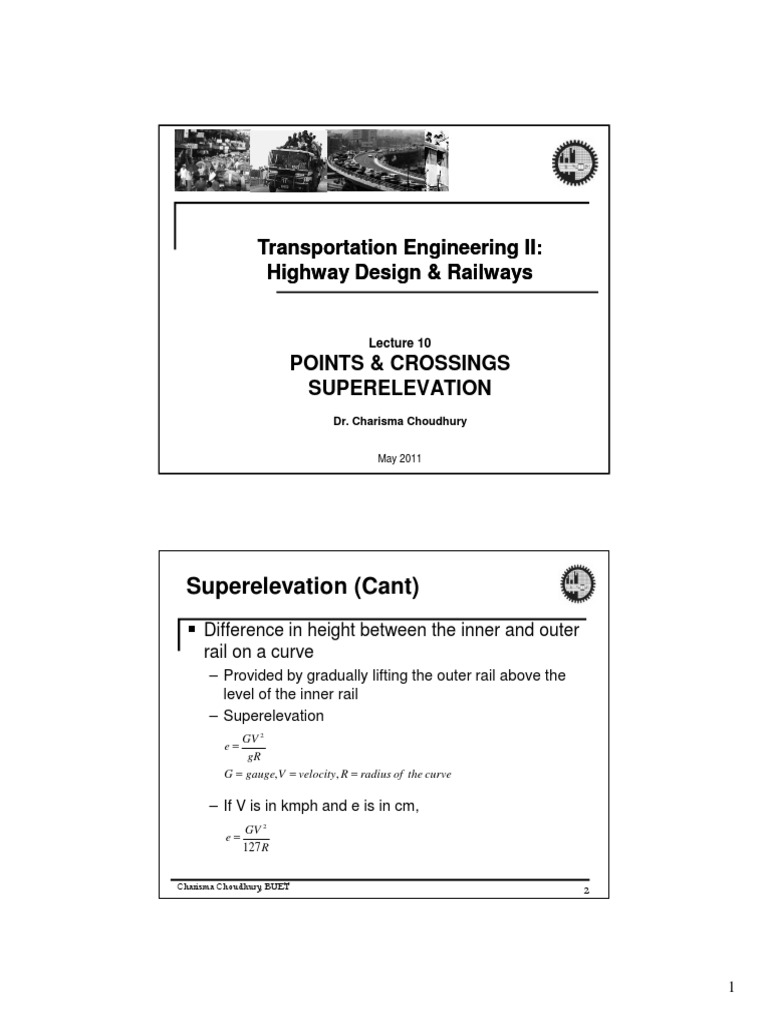 Transportation Transportation Engineering Engineering II: II: Highway ...