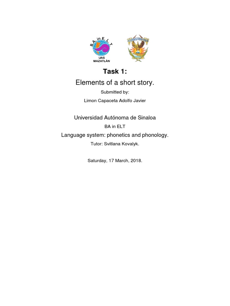 Elements of a Short Story Analysis | PDF | Narration
