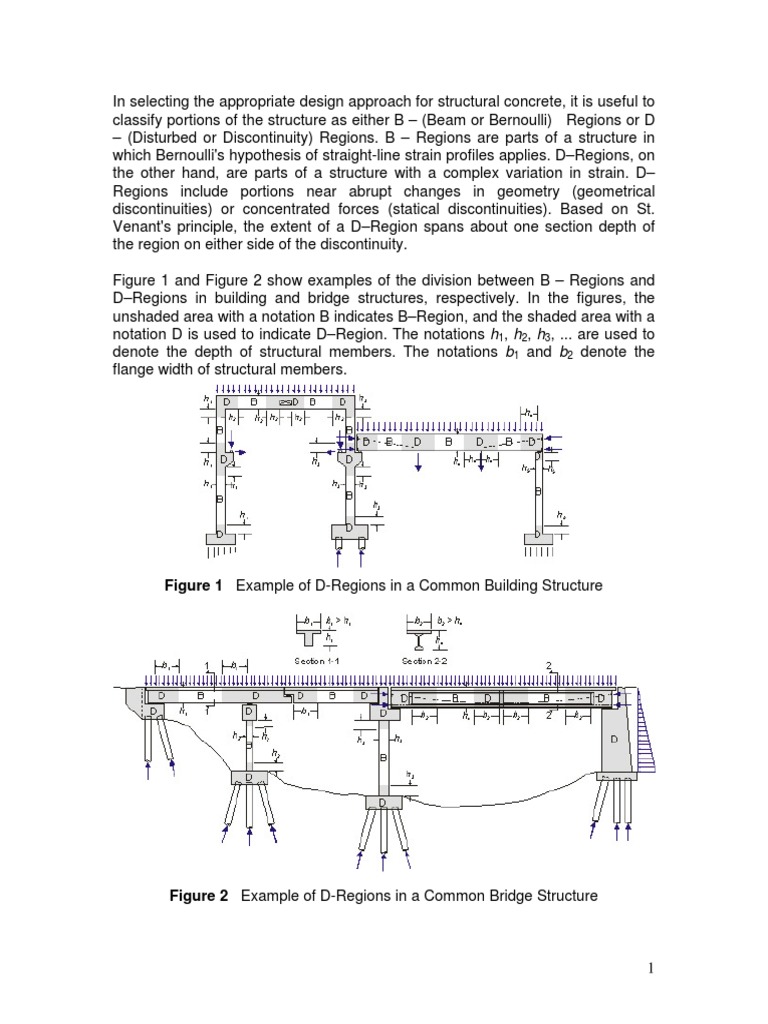 Figure 1 Example of D-Regions in A Common Building Structure | PDF ...