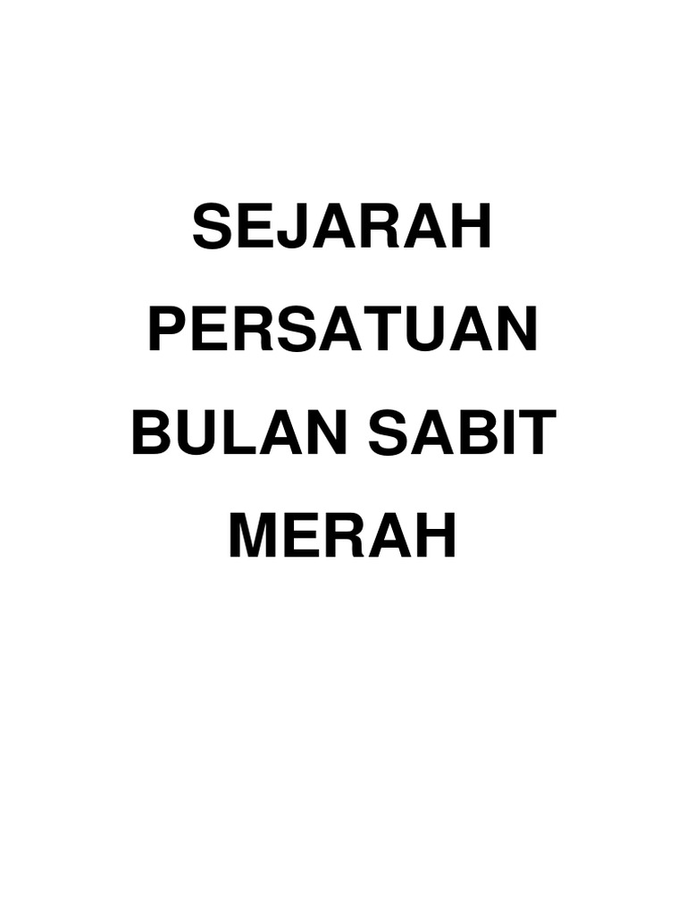 Bulan Sabit Merah Assignment | PDF