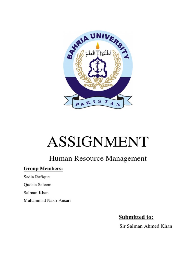 Assignment: Human Resource Management | PDF | Business | Economies