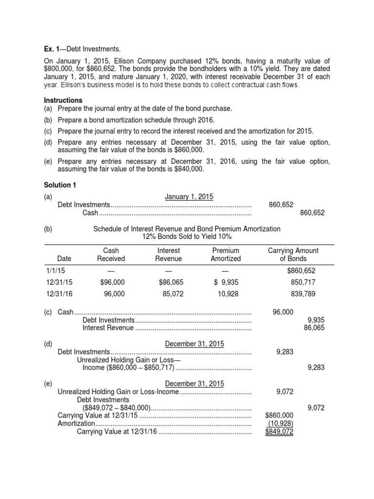 Ex Ch.17 | PDF | Bonds (Finance) | Book Value