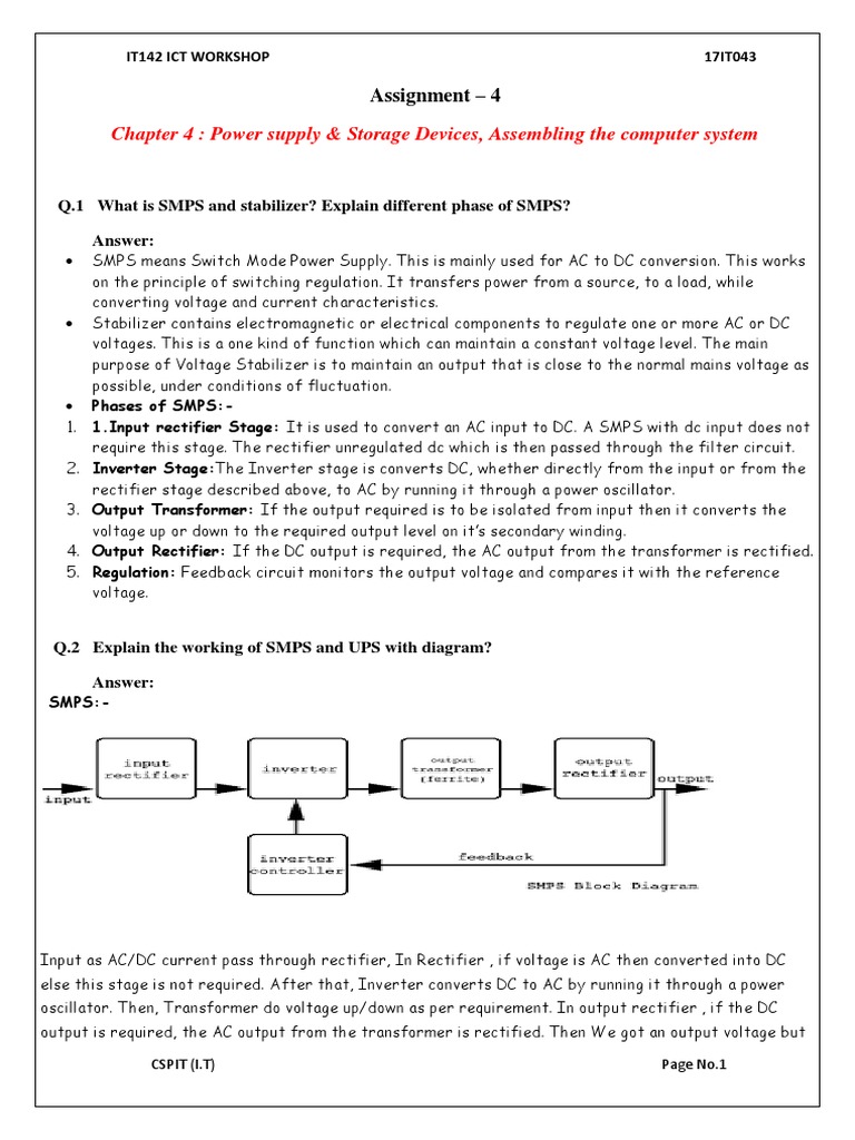 Assignment New4 | PDF | Rectifier | Solid State Drive