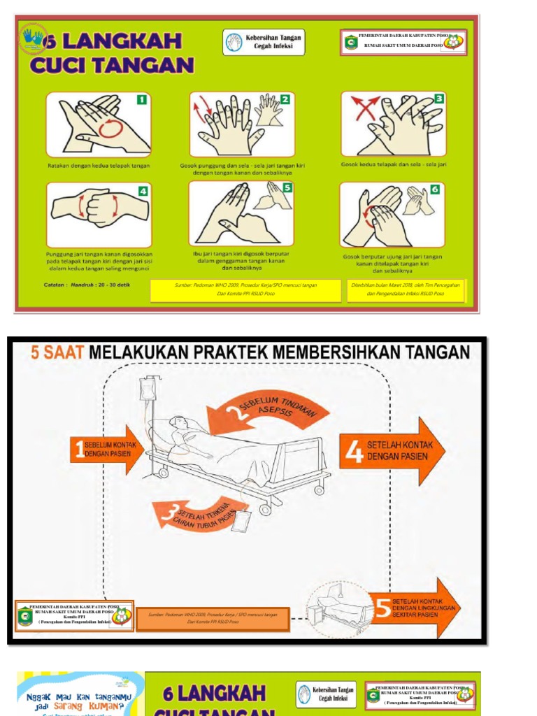 Stiker Cuci Tangan Ppi | PDF