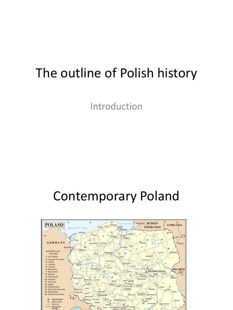 01.the Outline of Polish History | PDF | Poland | Russian Empire