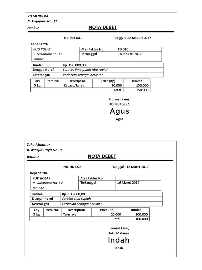 Contoh Bukti Memorial Akuntansi | PDF