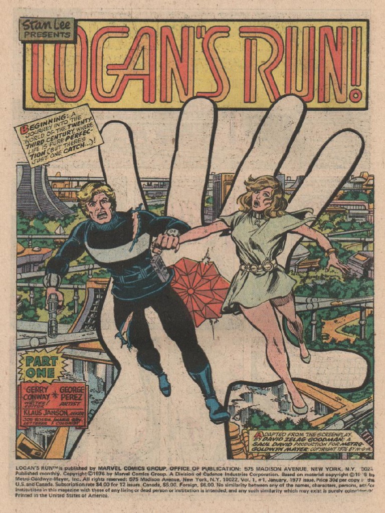 Logan's Run (Marvel) 01 | PDF