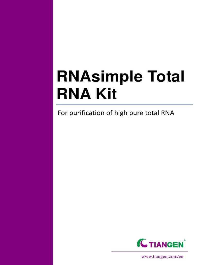 Rnasimple Total Rna Kit | PDF | Centrifuge | Reverse Transcription ...