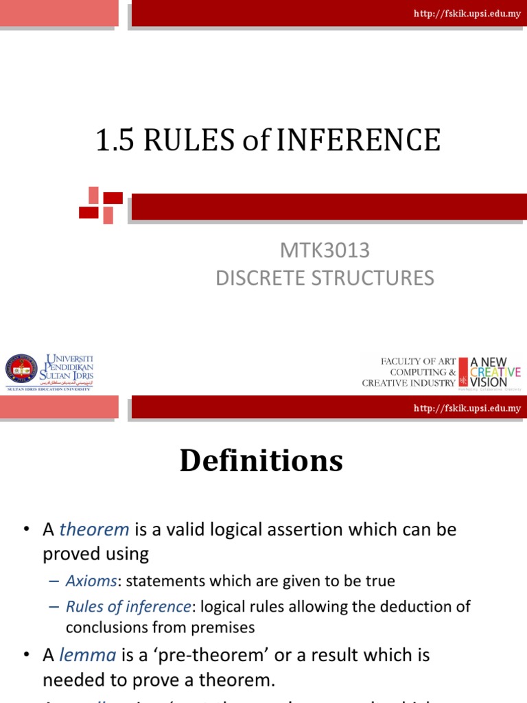 20160907110938MTK3013-Chapter1.5 Rules of Inference - Rev1 | PDF ...