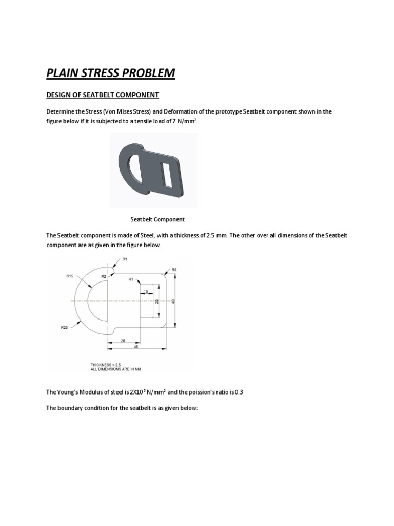 Plain Stress Problem | PDF