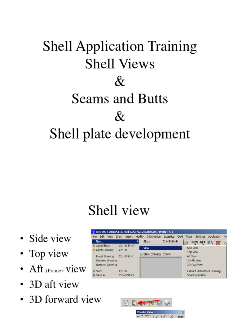 Shell Application Training Shell Views & Seams and Butts & Shell Plate ...