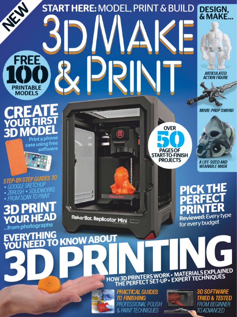 3D Make and Print 2nd Edition | PDF | 3 D Printing | 3 D Modeling