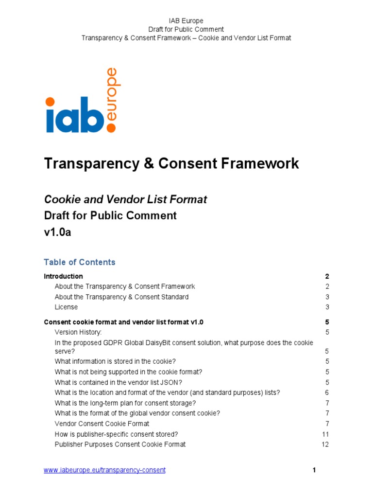 Draft - For - Public - Comment - Transparency & Consent Framework ...