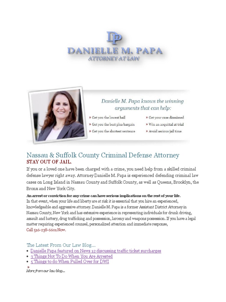 Danielle M. Papa | PDF | Driving Under The Influence | Misdemeanor