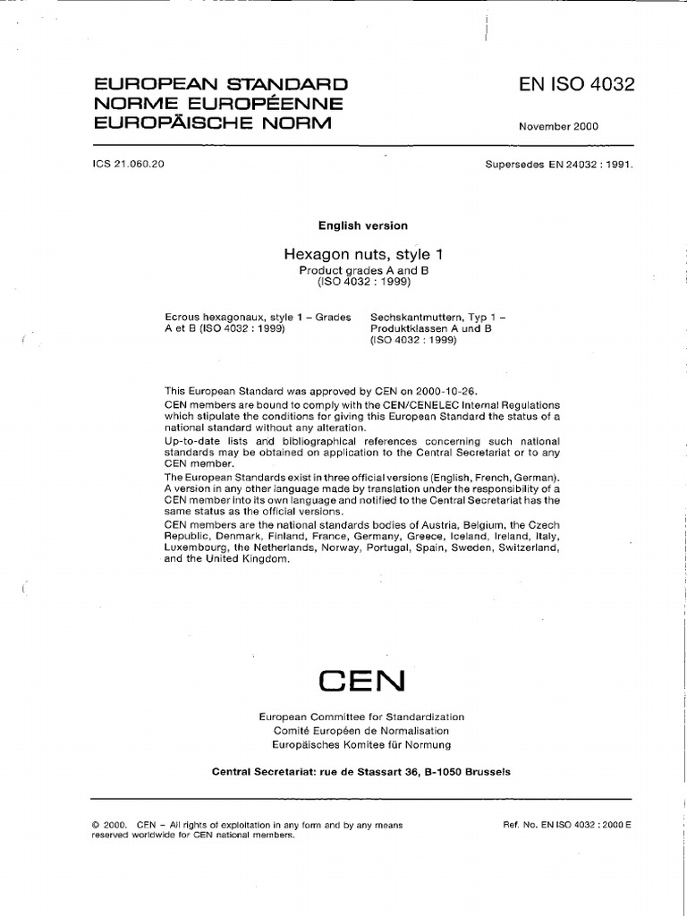 Iso-4032 PDF | PDF