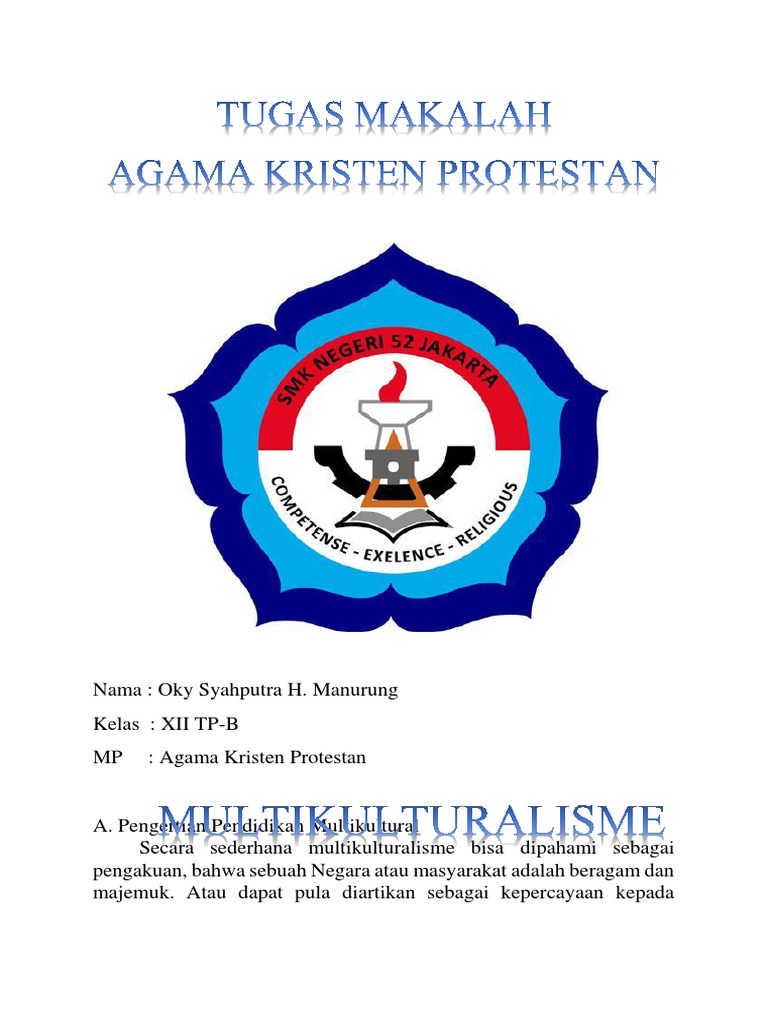 Makalah AGAMA KRISTEN PROTESTAN | PDF