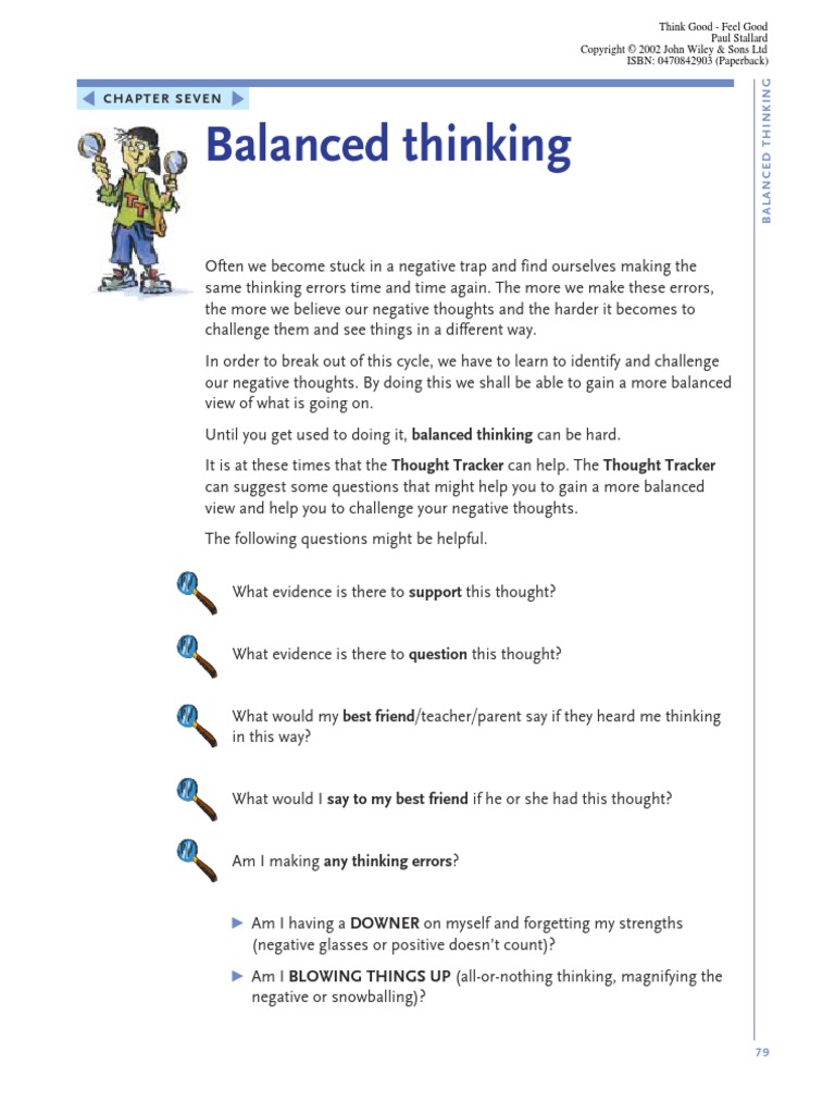 Balanced Thinking: Chapter Seven | PDF | Feeling