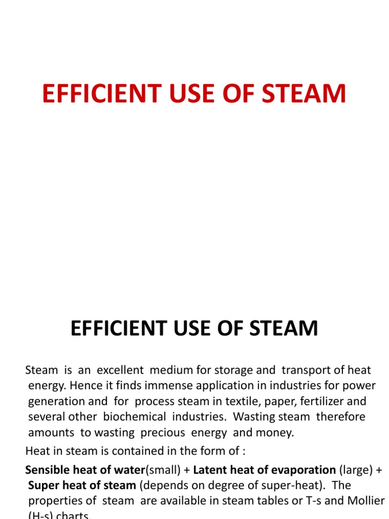 Efficient Use of Steam | PDF | Steam | Brewing