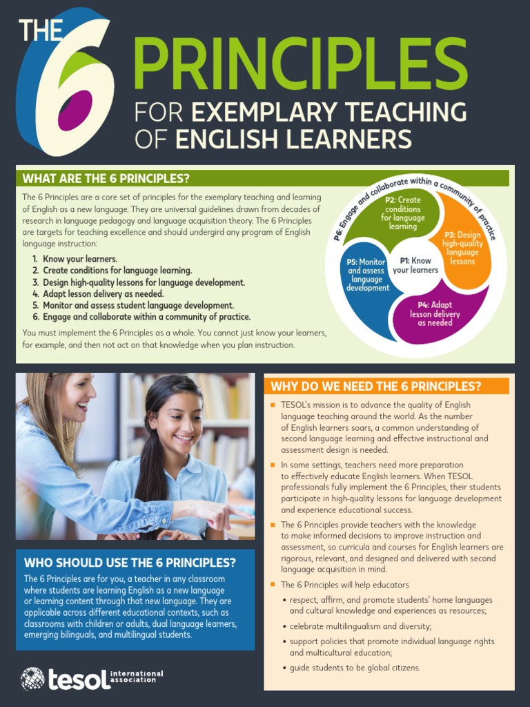 6 Principles | PDF | English As A Second Or Foreign Language | Teachers