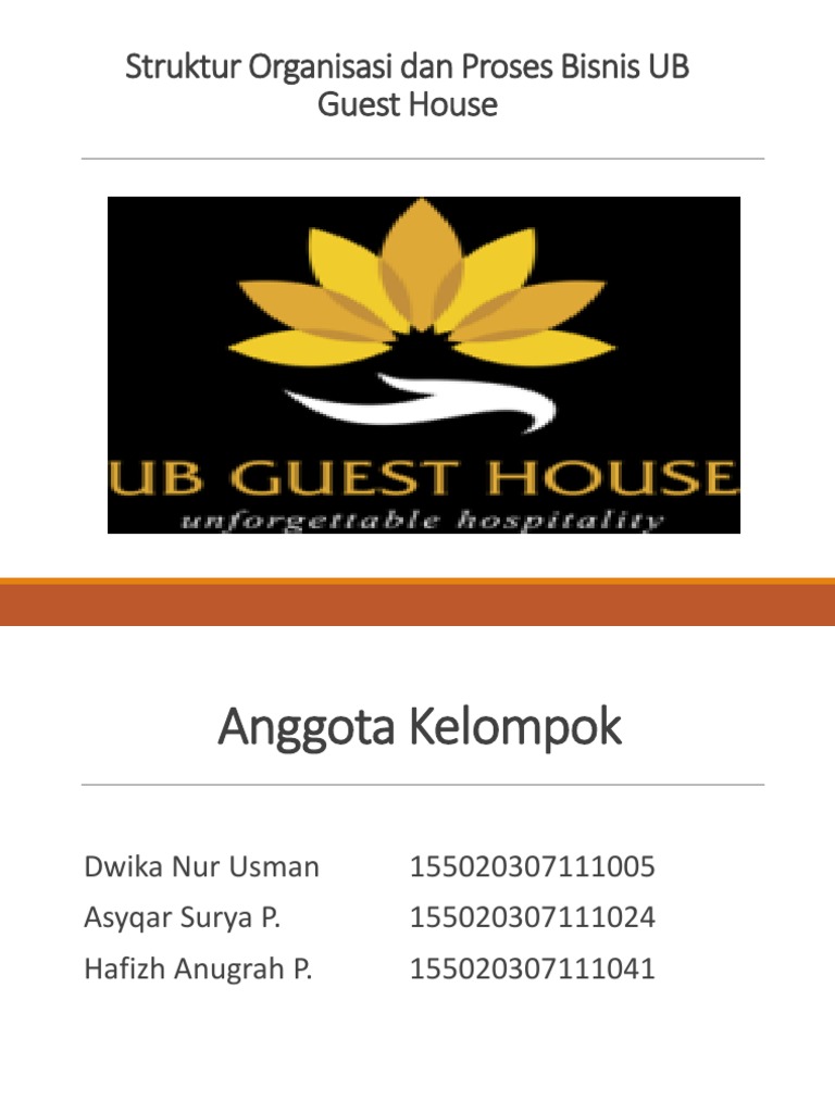 Struktur Ub Guest House | PDF