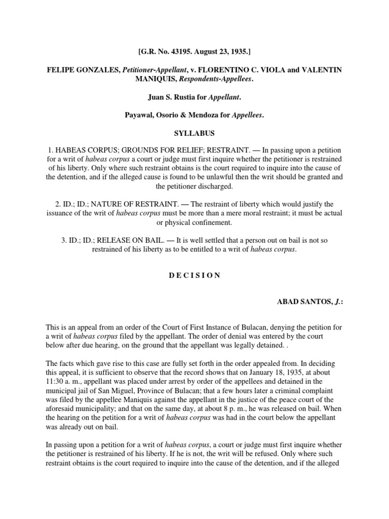 Rule 102 | PDF | Habeas Corpus | Certiorari