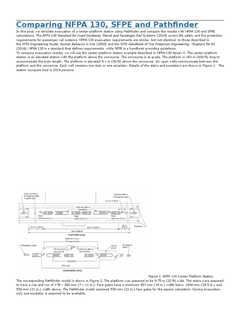 Comparing NFPA 130 | PDF | Escalator | Transport