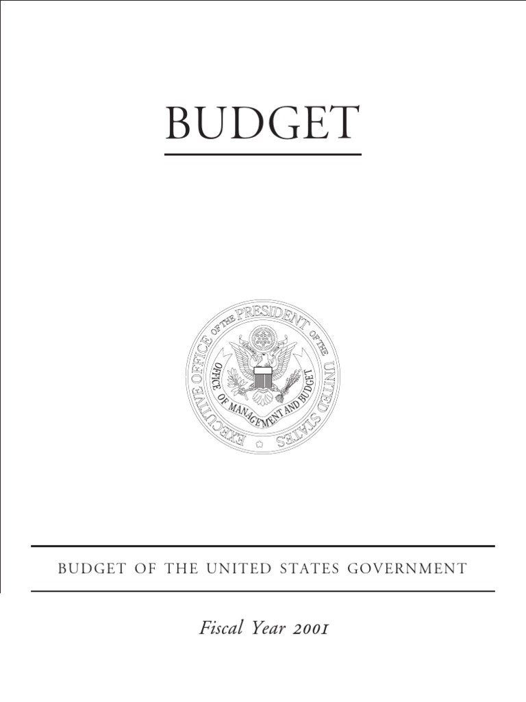 2001 Federal Budget Document | PDF | United States Federal Budget ...
