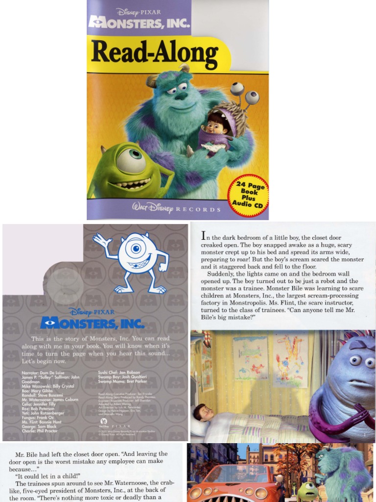 Monsters Inc Dvd Read Along