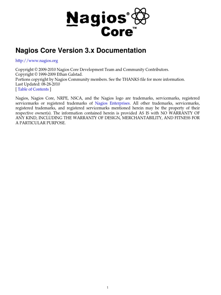 Nagios Core Version 3.x Documentation | PDF