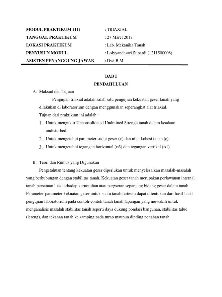 Uji Triaxial Pdf 2972