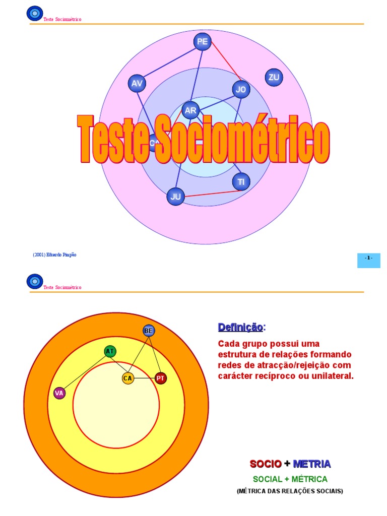 Teste Sociométrico e Análise de Grupos | PDF | Desvio padrão | Sociologia