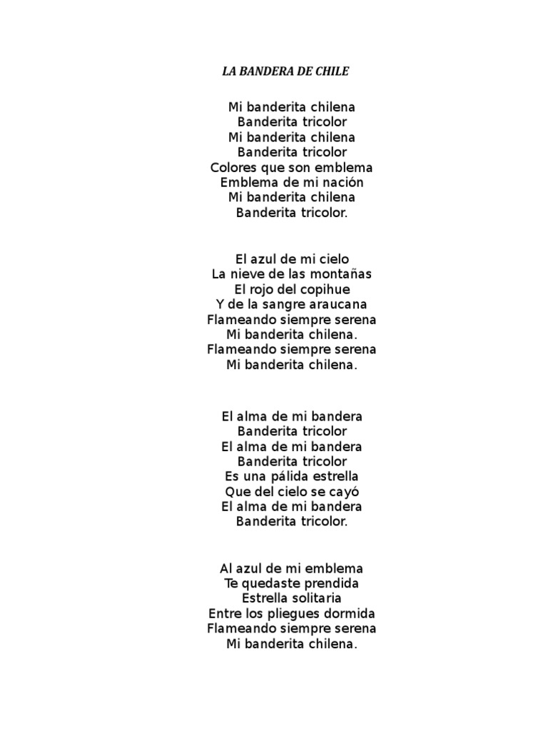 Bandera Chilena Poema | PDF