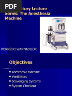 Anesthesia Machine Schematic | PDF