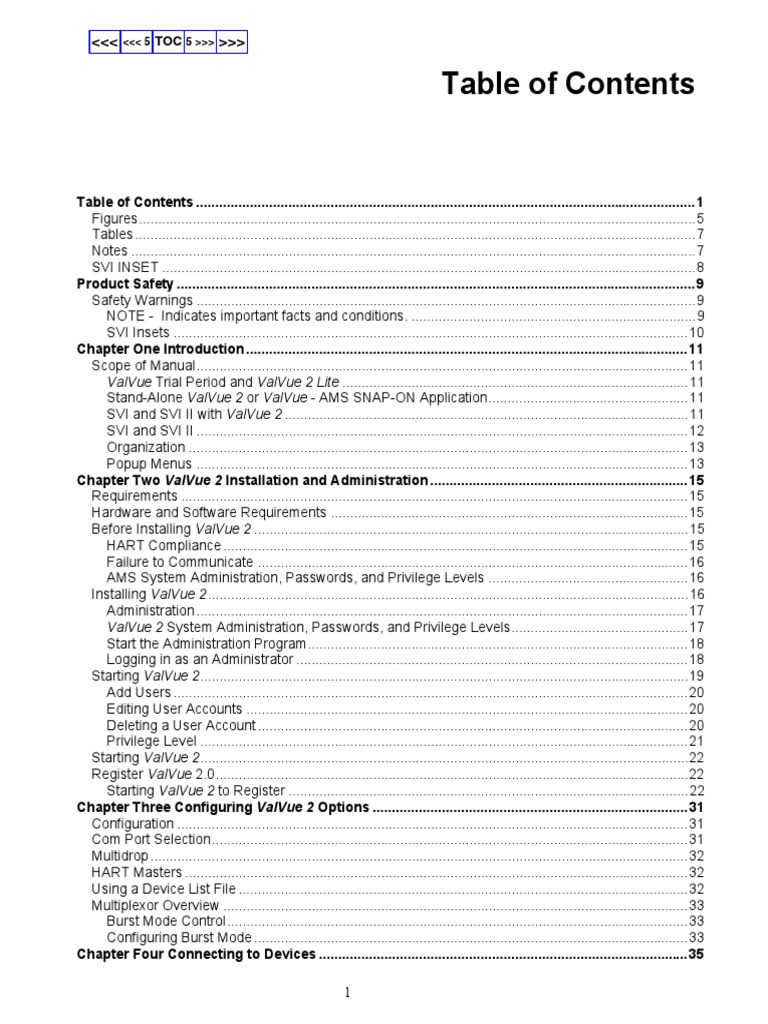 ValVue 2 Instruction Manual | PDF | Control Theory | Menu (Computing)