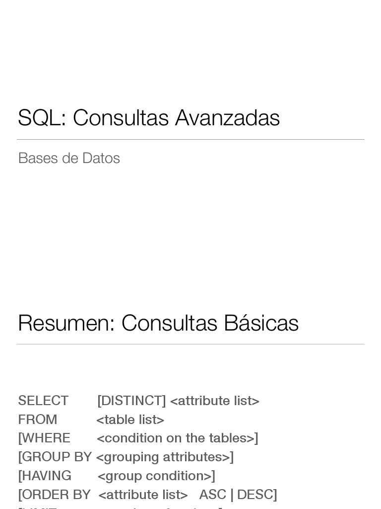 SQL Parte 2 | PDF | SQL | Gestión de datos