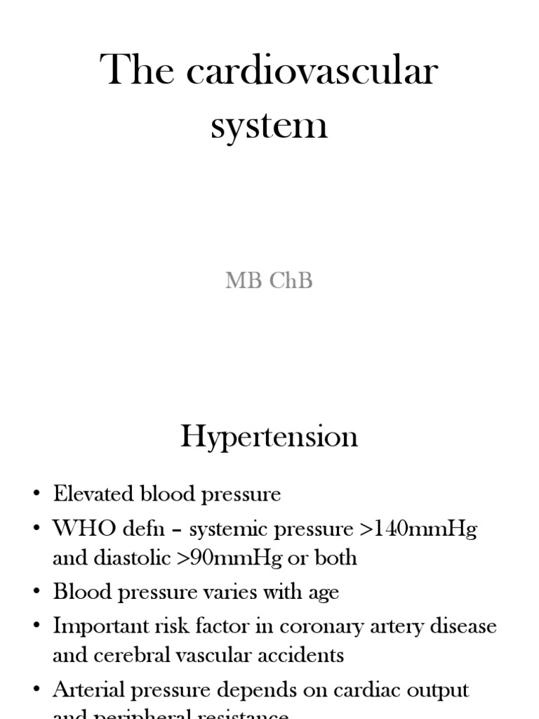Cardiovascular System Pathology, MBCHB | PDF | Coronary Artery Disease ...