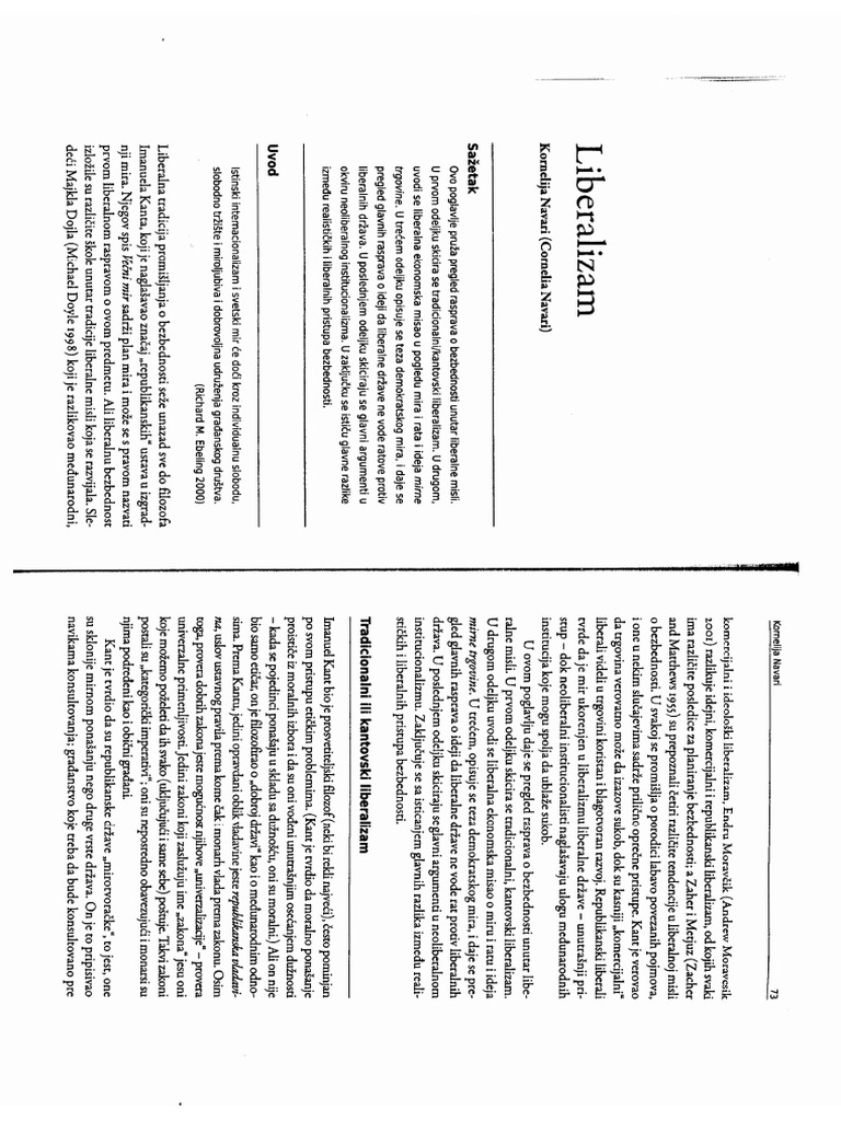 Navari Liberalizam | PDF