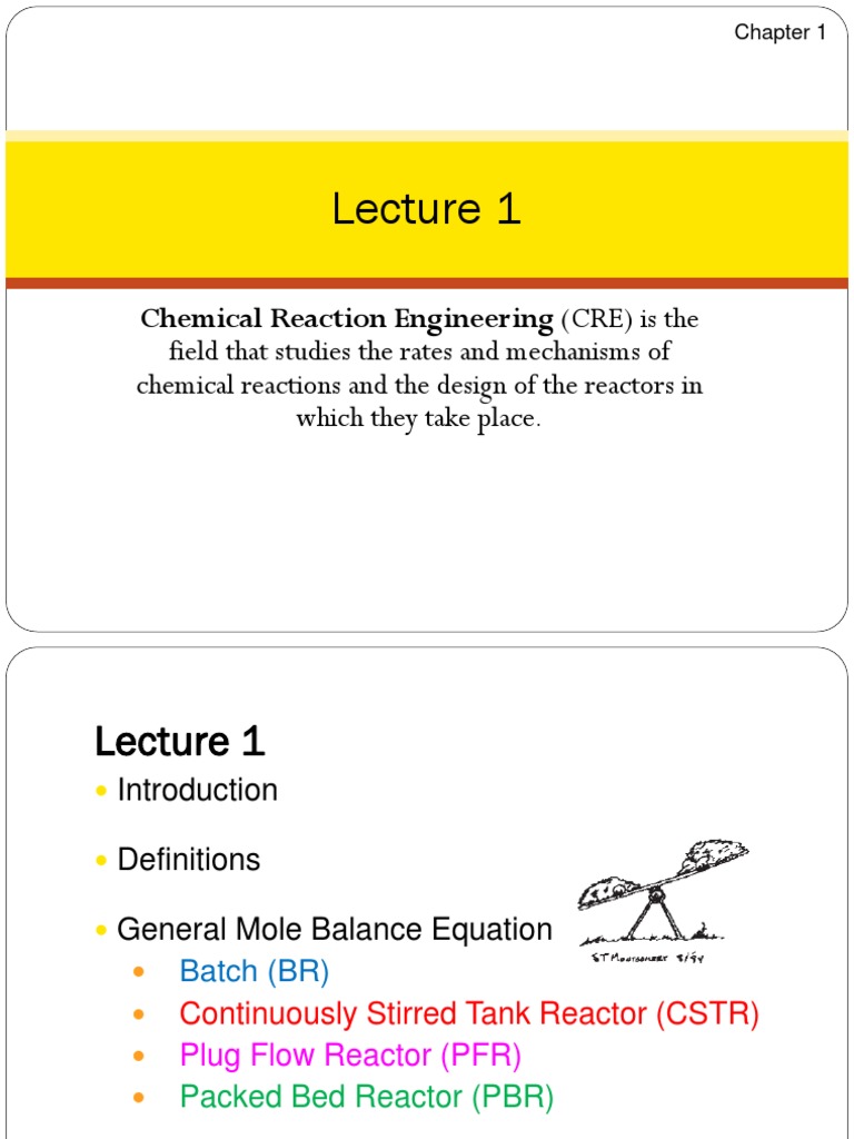 Chemical Reaction Engineering (CRE) Is The | PDF | Chemical Reactor ...