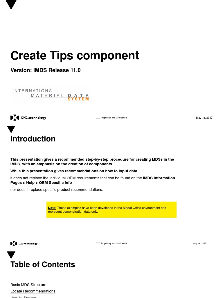 IMDS Component Creation Guide | PDF | Scrap | Polymers