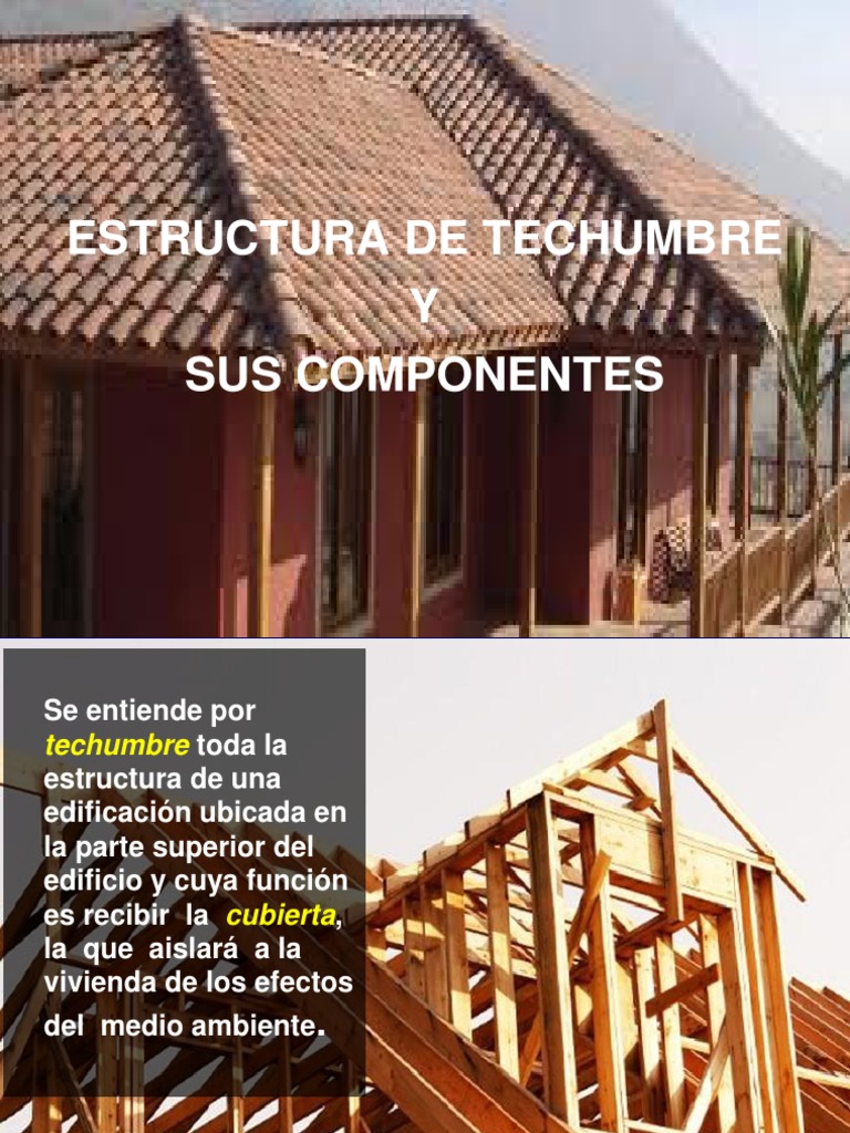 Estructura y componentes de techumbres | PDF | Arte