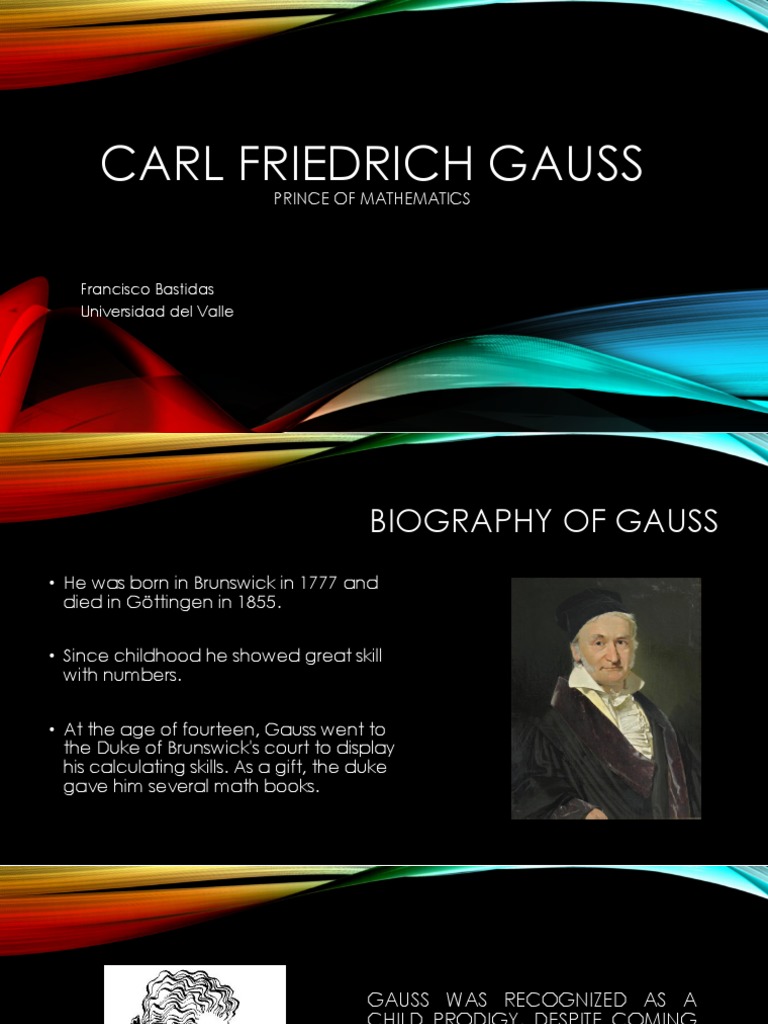 Carl Friedrich Gauss: Prince of Mathematics | PDF